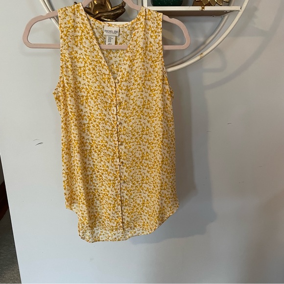 Rachel Zoe | Tops | Rachel Zoe Womens Xs Extra Small Yellow Floral ...